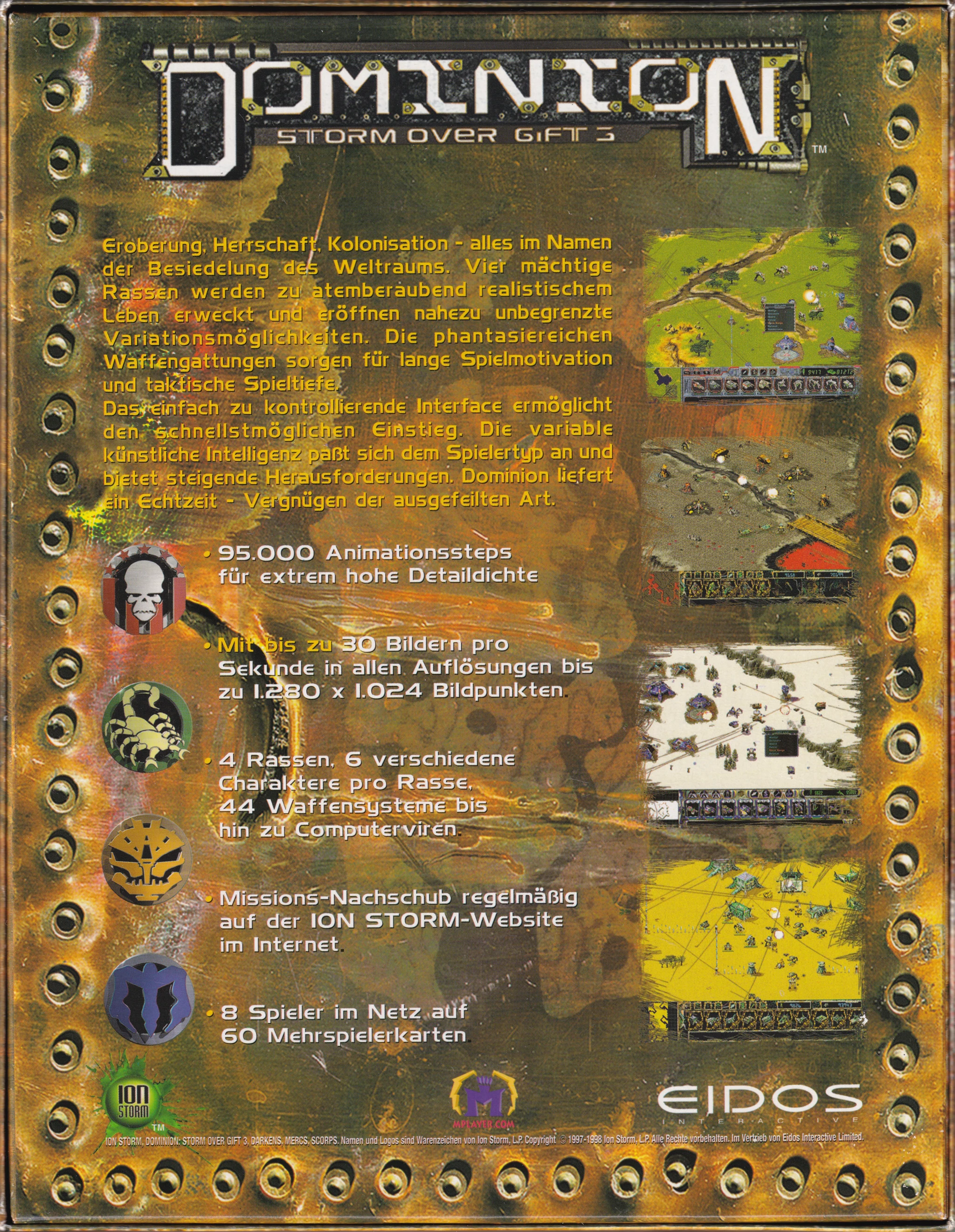 Big Box Collection: Dominion: Storm Over Gift 3 (2001, PC, DE)