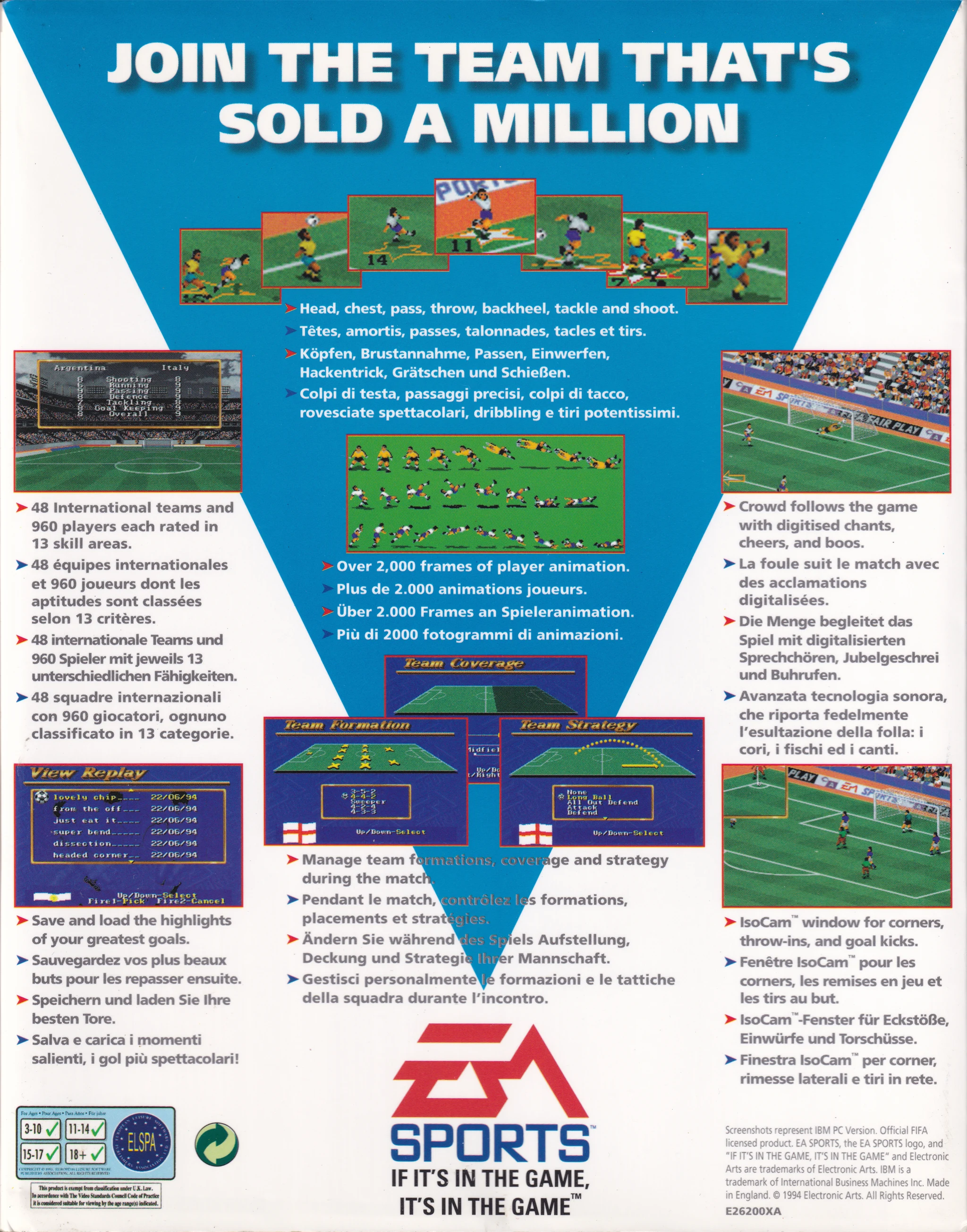Big Box Collection: FIFA International Soccer (1994, PC, EU)