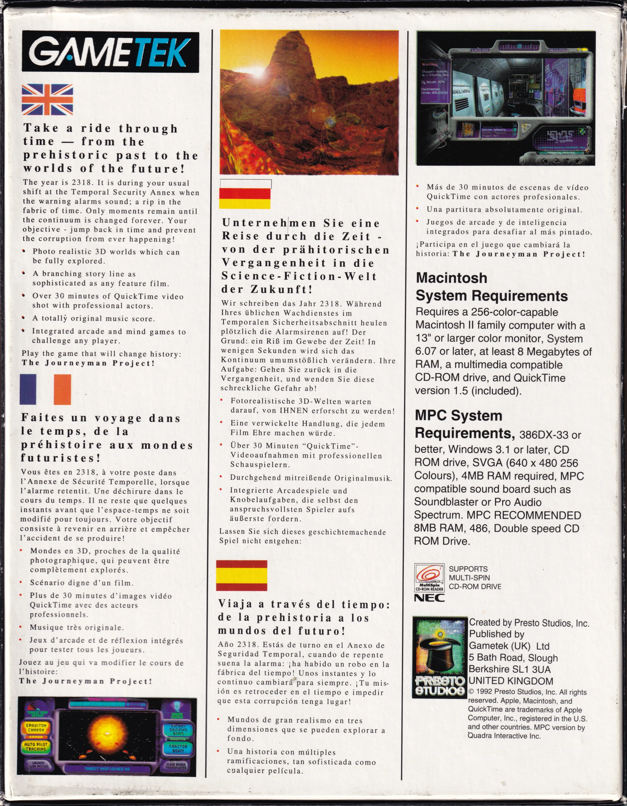 Big Box Collection: The Journeyman Project (1993, PC, EU)