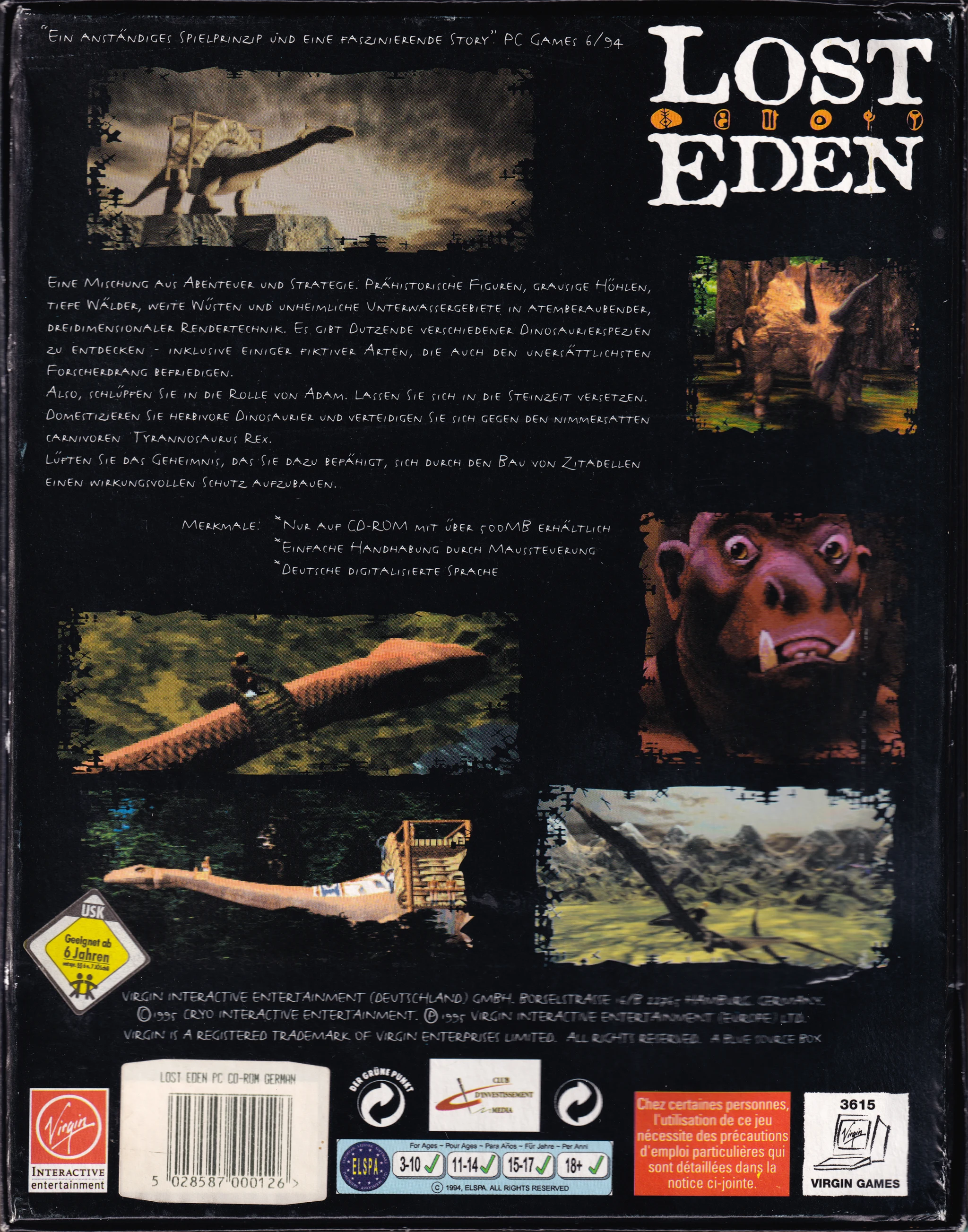 Big Box Collection: Lost Eden (1995, PC, DE)