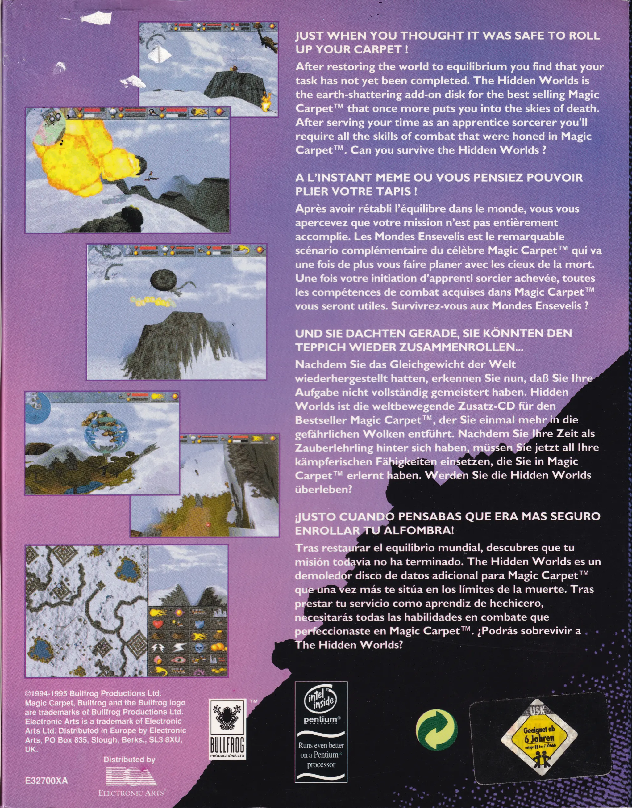 Big Box Collection: Magic Carpet: Hidden Worlds (1995, PC, EU)