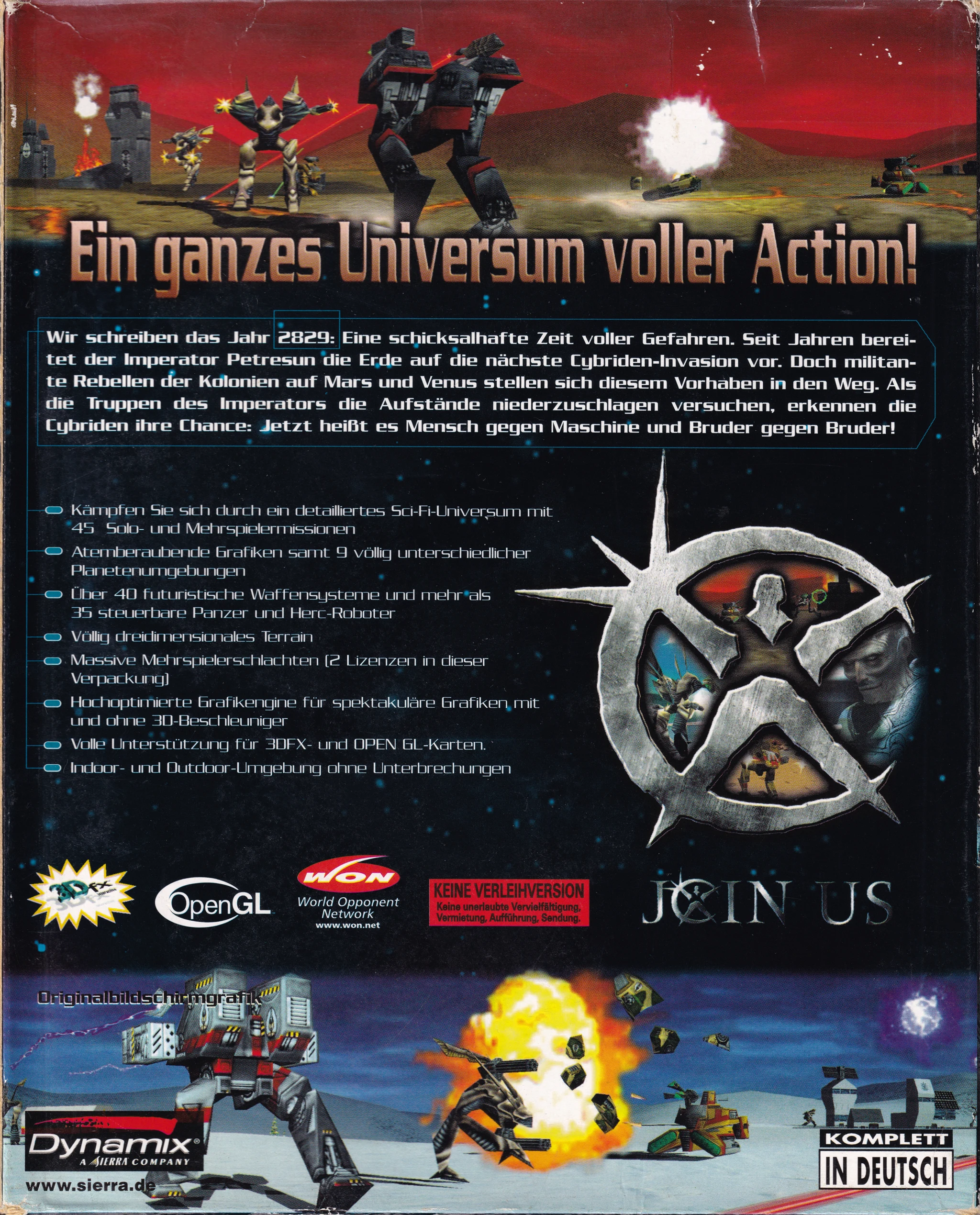 Big Box Collection: Starsiege (1999, PC, DE)