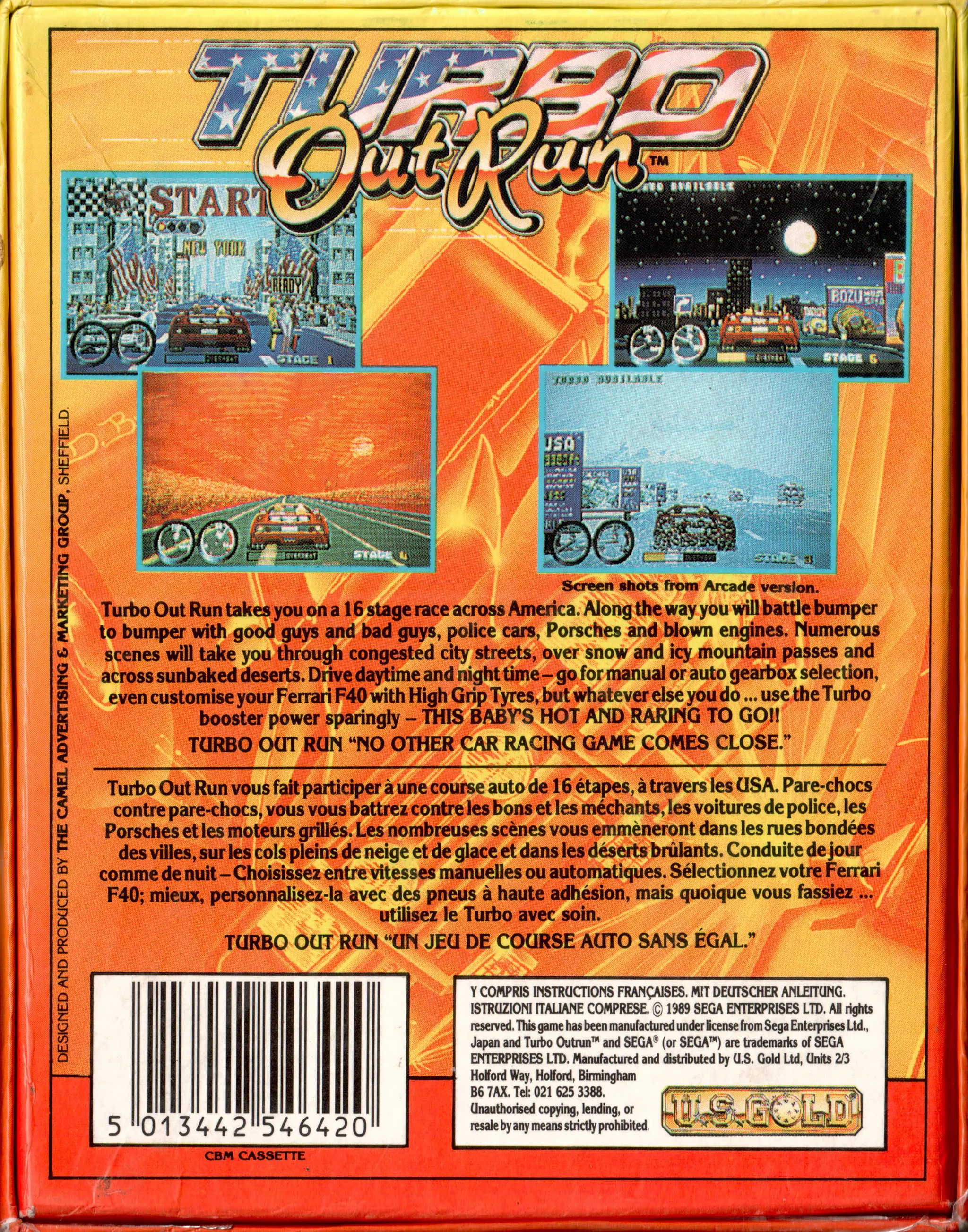 Big Box Collection: Turbo Out Run (1989, C64, EU)