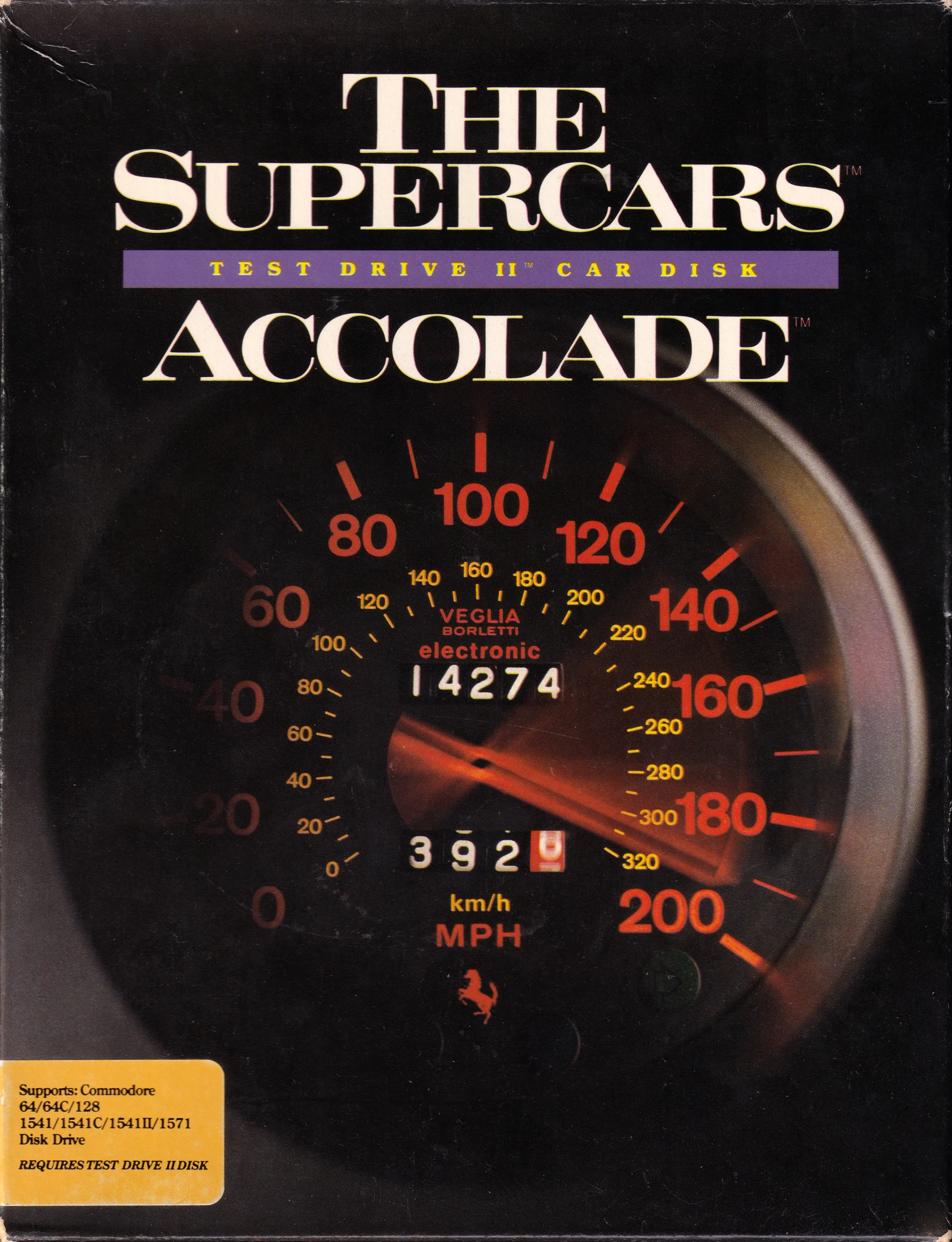 Big Box Collection: The Supercars: Test Drive II Car Disk (1989, C64, US)